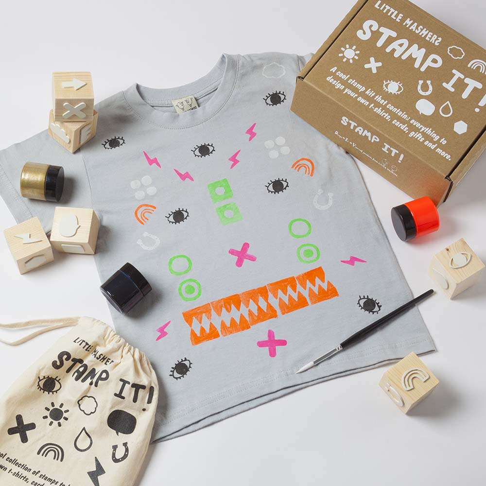 stamp kit | creative kit | tshirt | shapes | Little Mashers