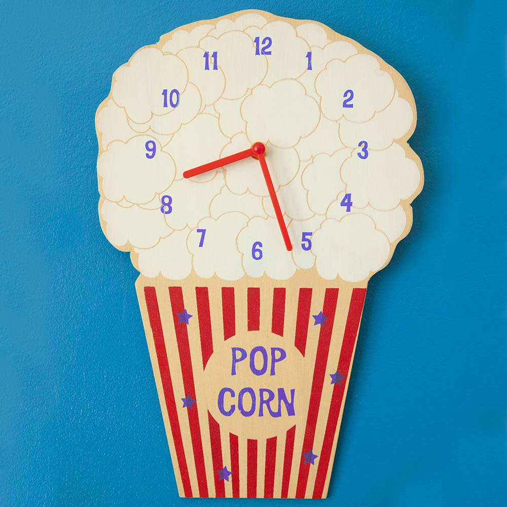 Kids Glow in the dark | popcorn | clock | Little Mashers