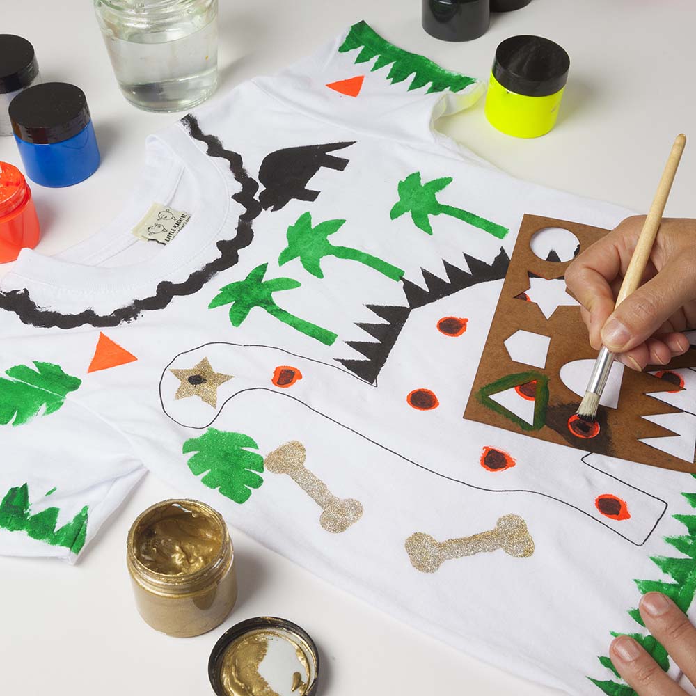 Creator kit | creative kits | design a dinosaur tshirt | Little Mashers