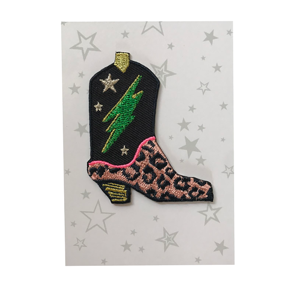 Lovely little things | cowboy boot | iron on patch | Little Mashers