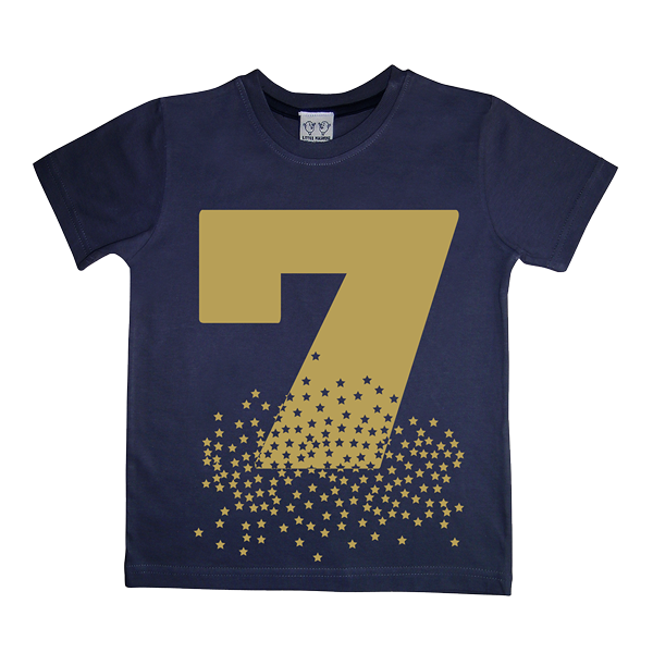 Graphic | unique | kids tshirt | age number seven |Little Mashers