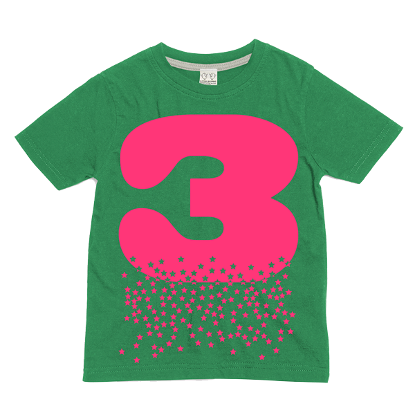 Graphic | unique | kids tshirt | age number three |Little Mashers