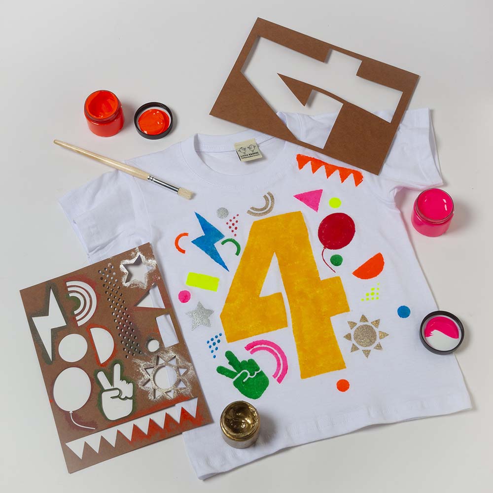 Creator kit | Kids creative kits | Design a number age tshirt | Little ...