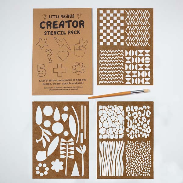 Non plastic stencils | patterns | nature | animal print | Little Mashers